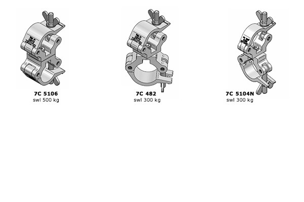 7C - Clamps aluminio - Accesorios para rigging | PERONI