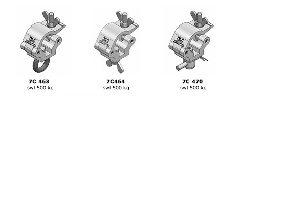 7C - Clamps aluminio - Accesorios para rigging | PERONI
