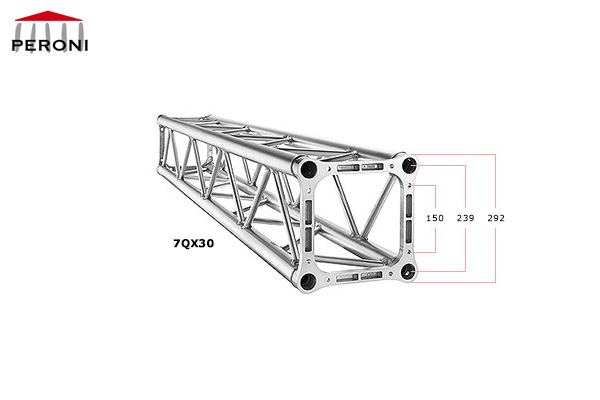 7QX30 - Trusses cuadrados 29 cm - Trusses de aluminio | PERONI