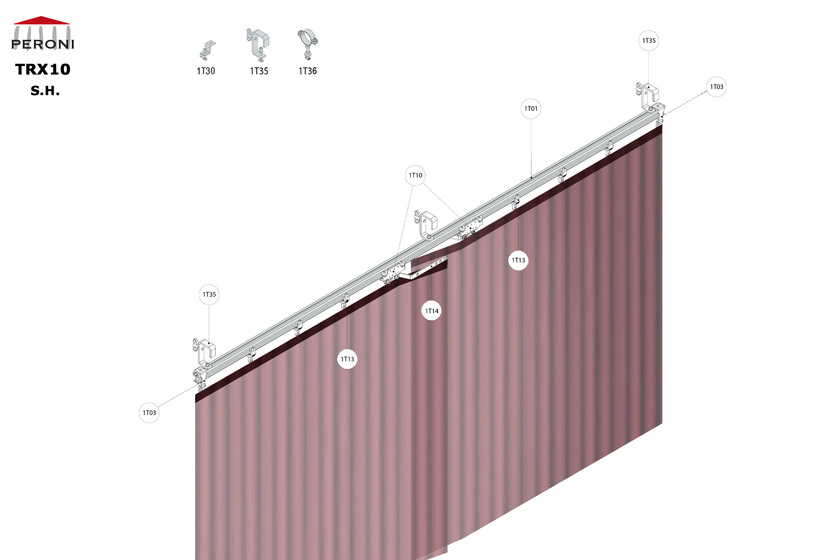 1T - TRX10 - Systems for curtains | PERONI
