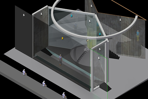 Tripolina string curtains - Projection / transparency backdrops | PERONI