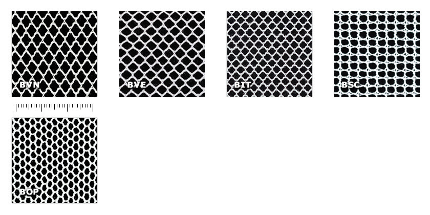 Meshes and colours of tulle - Projection / transparency backdrops | PERONI