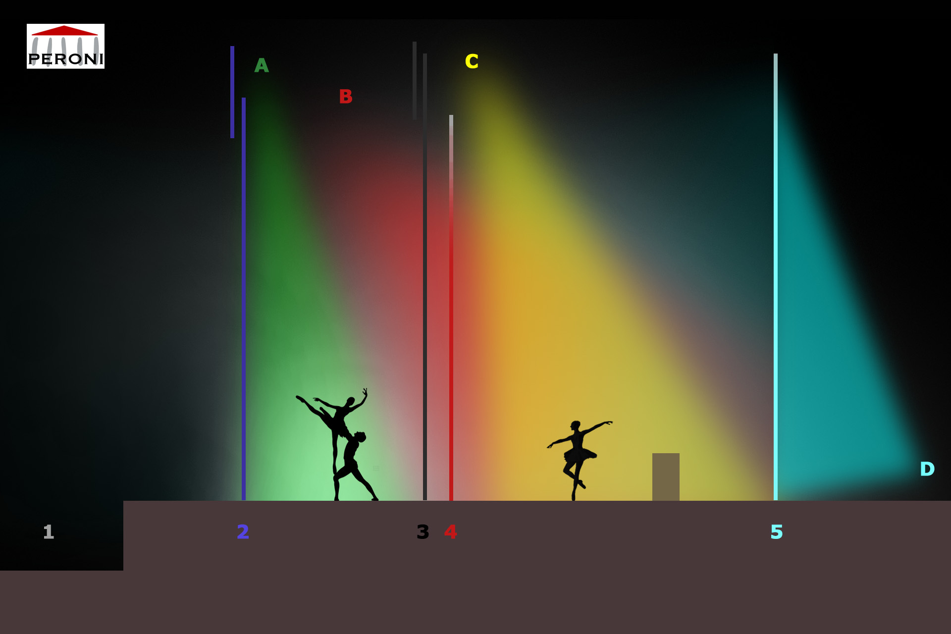 The tulle for scenography - Projection / transparency backdrops | PERONI