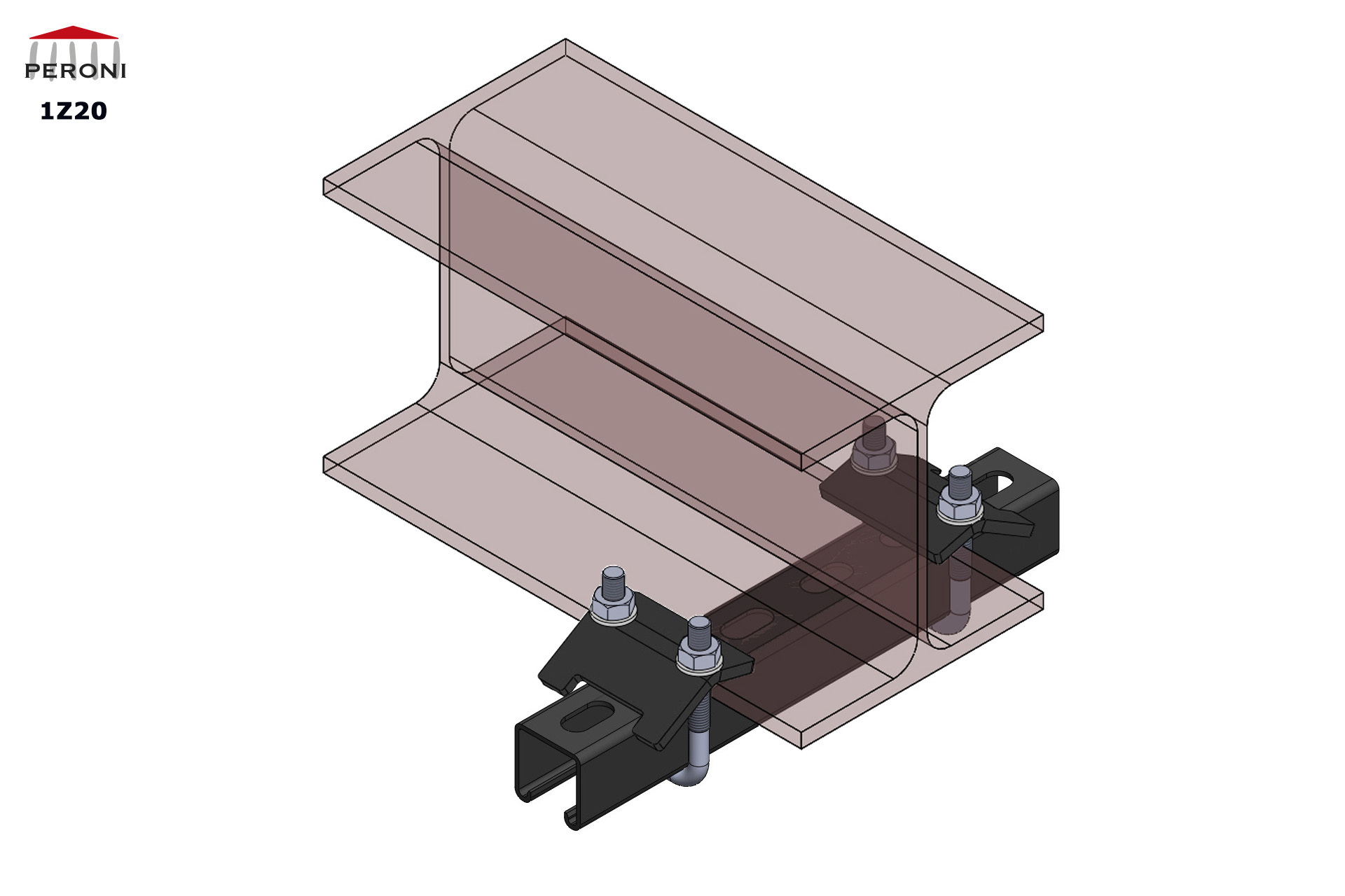 1Z20 - Beam clamp - Рельсовые системы | PERONI